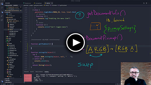 JavaScript Native Applications for Photoshop